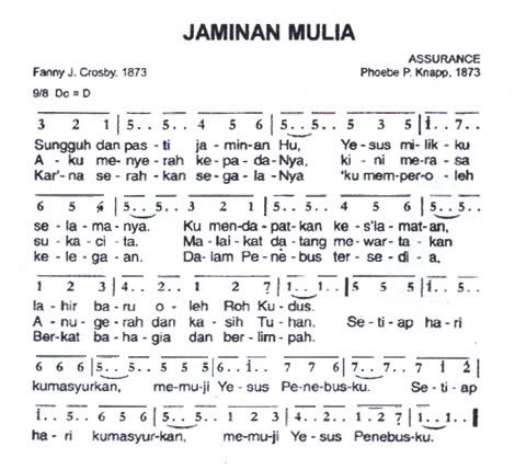 Lirik & Partitur : Jaminan Mulia – Let Lost Get Found