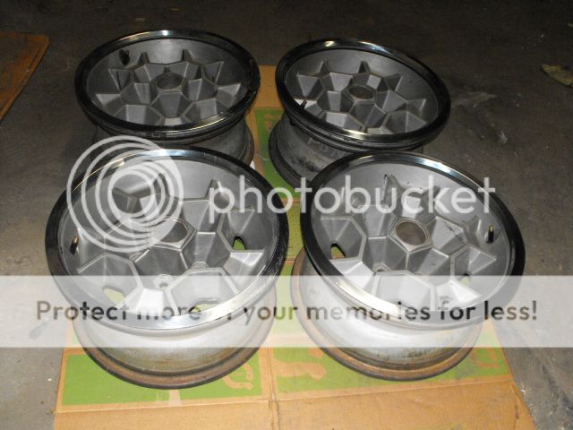 4 PONTIAC HONEYCOMB WHEELS 15 X 7 & TRIM RINGS GTO TRANS AM GRAND PRIX ...